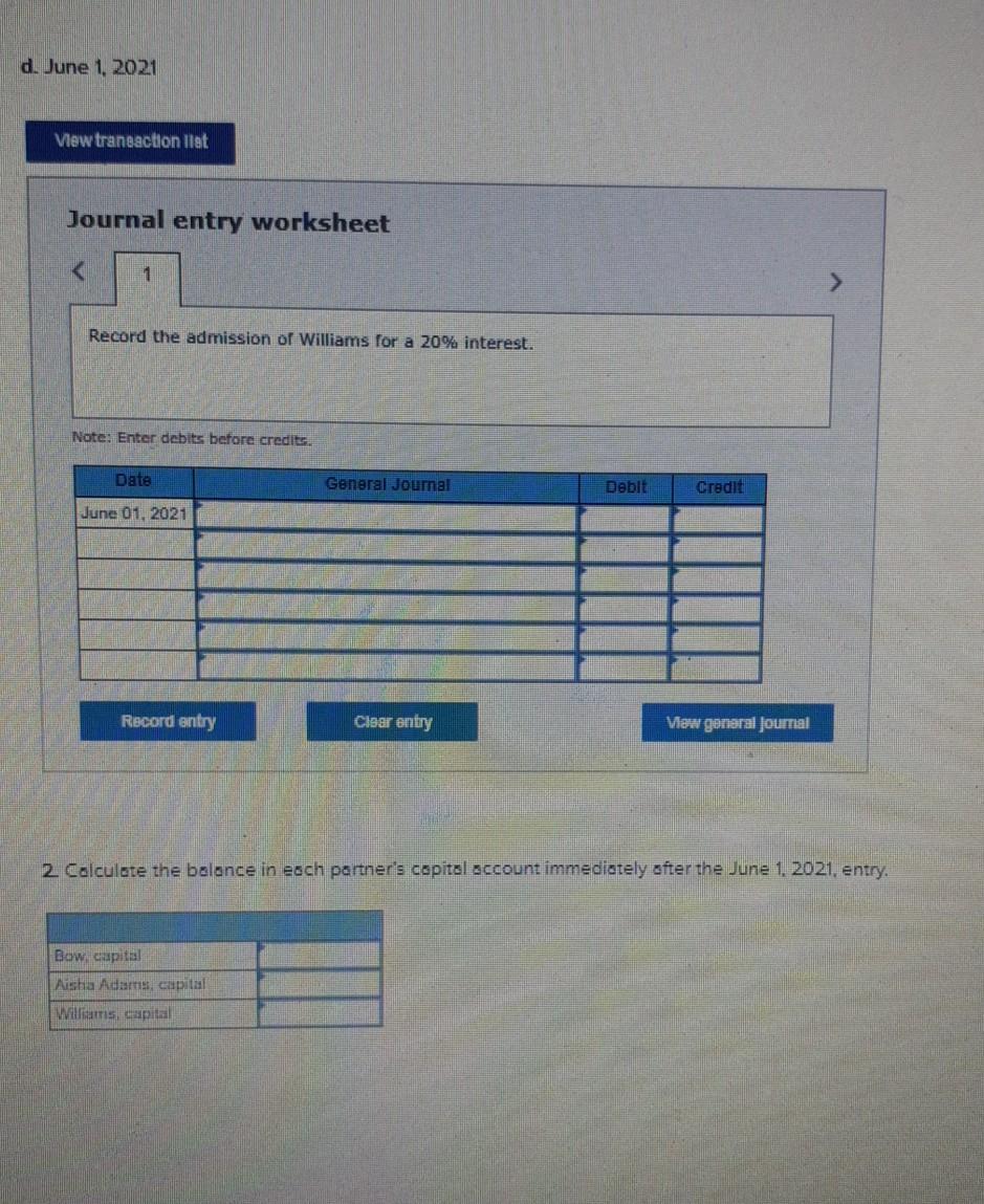 Solved Problem 11-6A Partnership entries, profit allocation, | Chegg.com