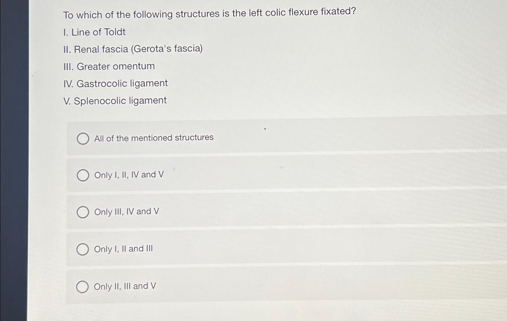 Solved To which of the following structures is the left | Chegg.com