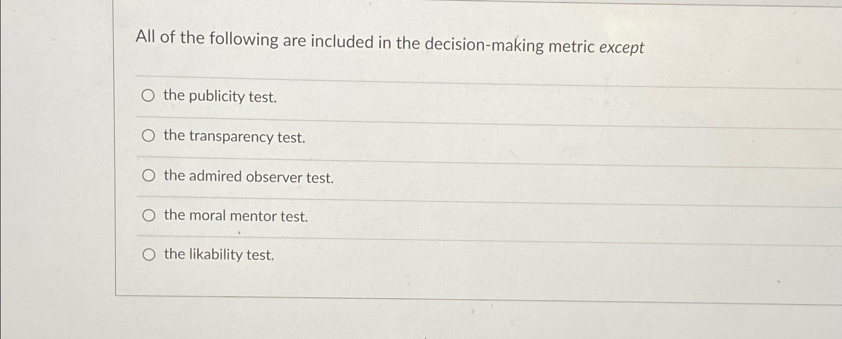 Solved All of the following are included in the | Chegg.com