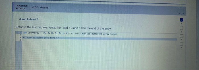 Solved CHALLENGE 6.2.1: Arithmetic operators. ACTIVITY Jump | Chegg.com