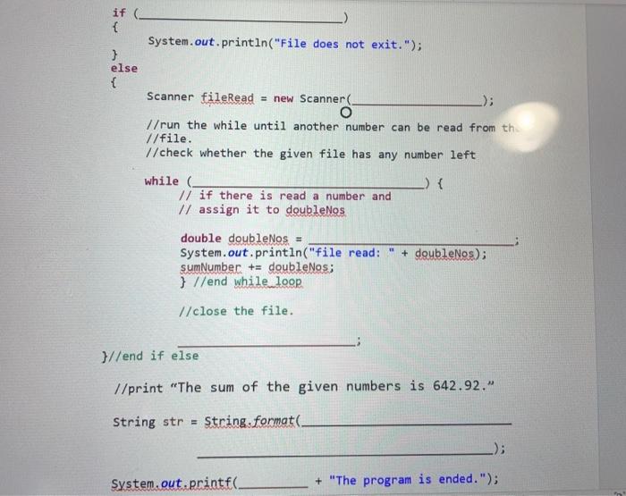 Solved public static void main(String[] args) double | Chegg.com