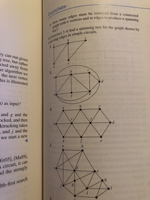 Solved Excercises 1 How many edges must be removed from a | Chegg.com