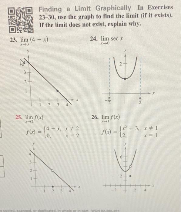 Solved Finding a Limit Graphically In Exercises 23-30, use | Chegg.com