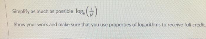 Solved Simplify as much as possible logo ( - ) Show your | Chegg.com