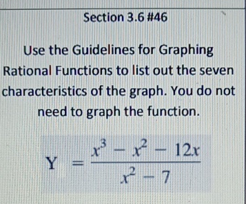 Solved Section 3.6 ﻿#46Use the Guidelines for Graphing | Chegg.com
