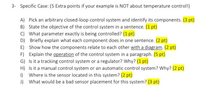 Solved 3- Specific Case: (5 Extra points if your example is | Chegg.com