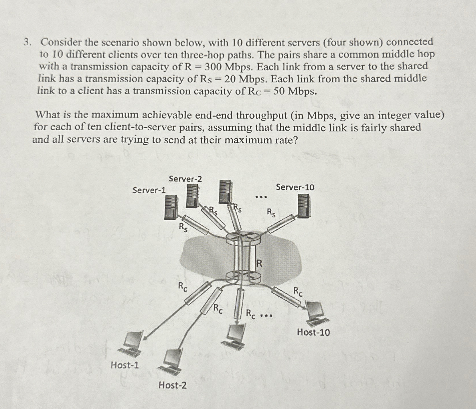 Solved Consider the scenario shown below, with 10 ﻿different | Chegg.com