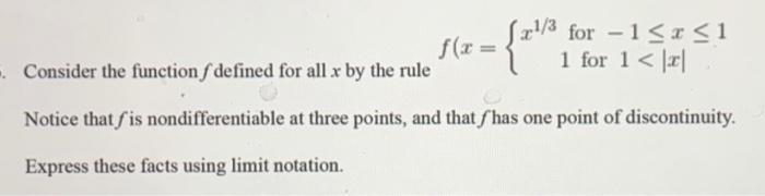 Solved Consider the function f defined for all x by the rule | Chegg.com