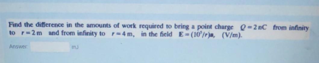 Solved Find the difference in the amounts of work required | Chegg.com