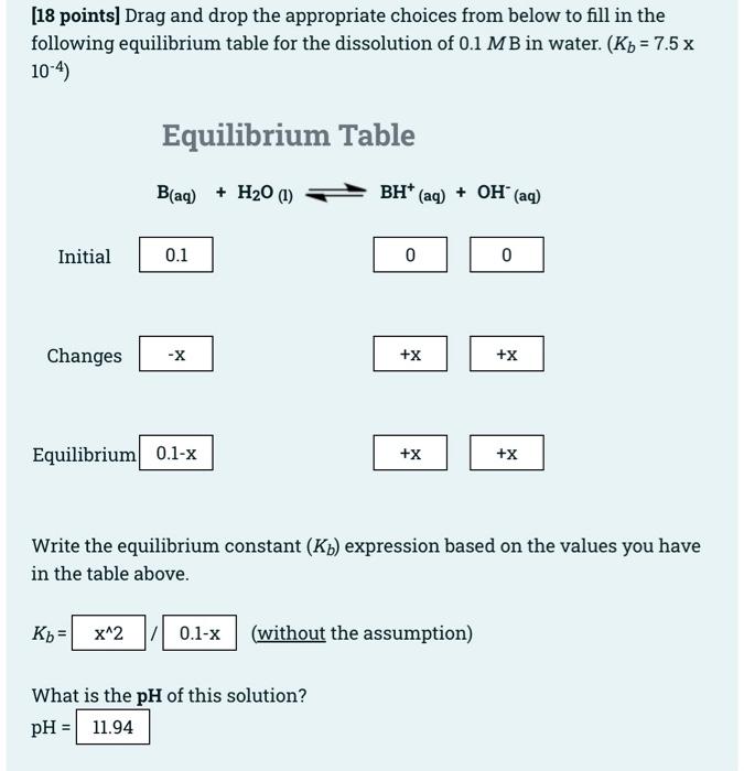 Solved [18 points] Drag and drop the appropriate choices | Chegg.com