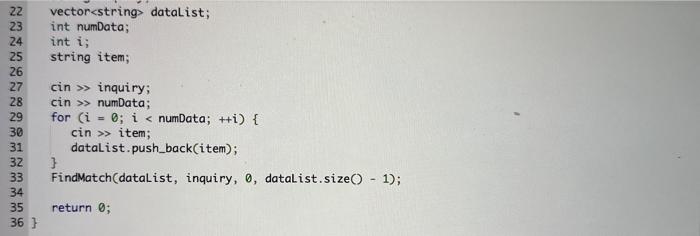 Solved String Inquiry And Integer Numdata Are Read From 