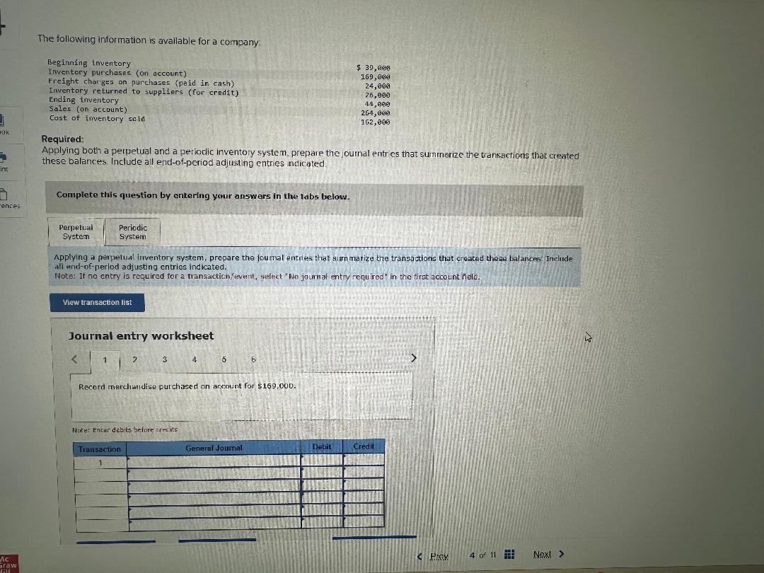Solved The following information is available for a | Chegg.com