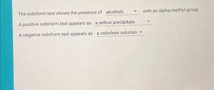 Solved The ceric ammonium nitrate (CAN) test shows the | Chegg.com