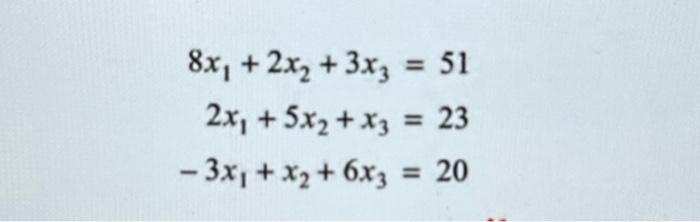 Solved Carry Out The First Three Iterations Of The Solution