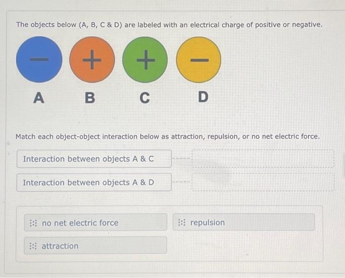 Solved The objects below (A, B, C & D) are labeled with an | Chegg.com