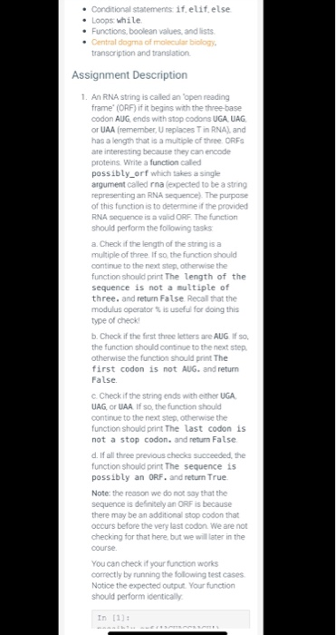 Conditional statements if elif else • Loops while • | Chegg.com