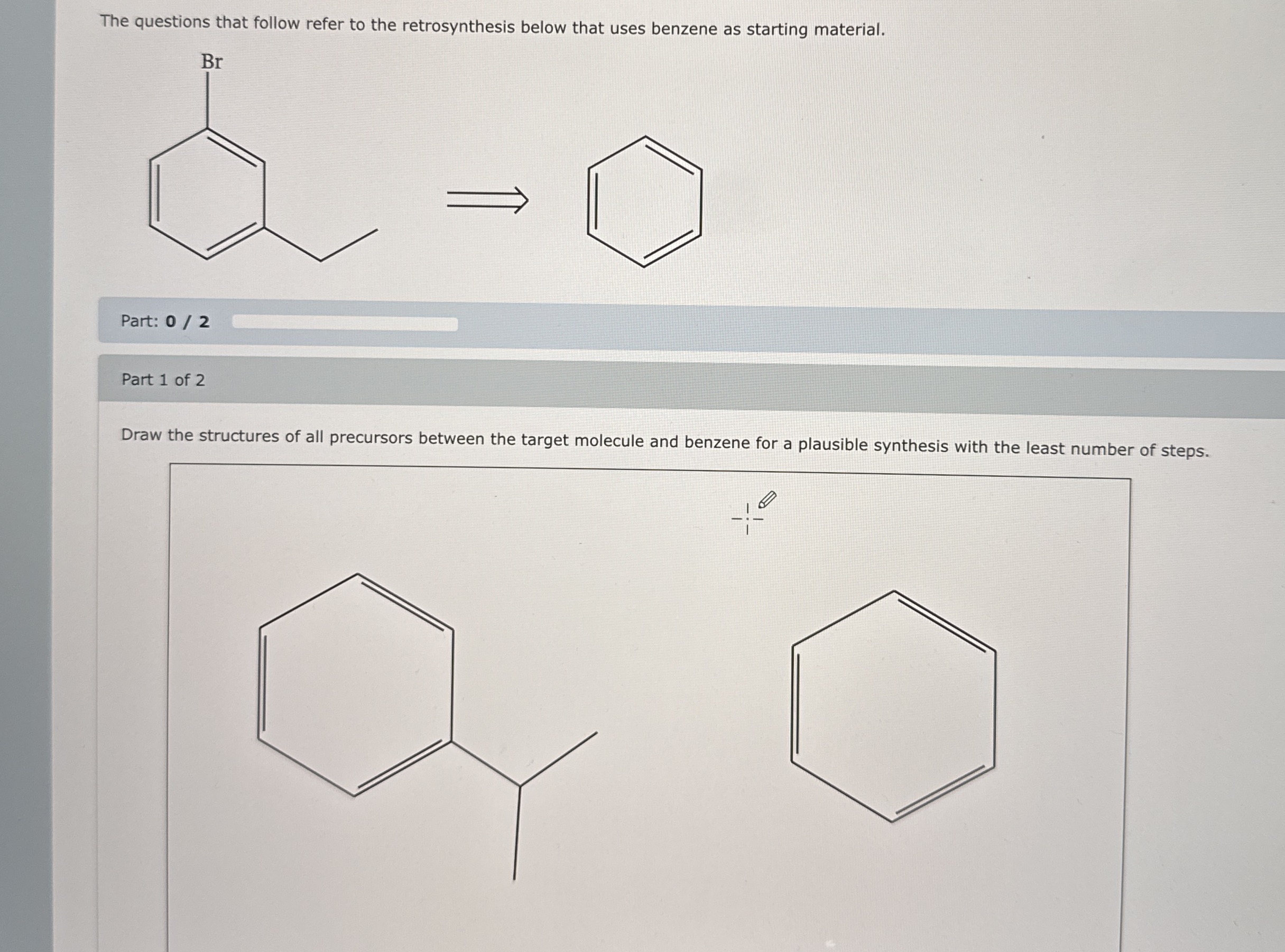 Solved The questions that follow refer to the retrosynthesis | Chegg.com