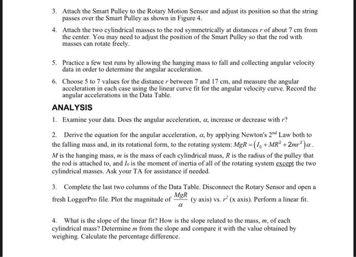 Solved Lab 10. Conservation of Angular Momentum & Rotational | Chegg.com