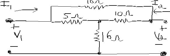 Find the z parameters for the circuit shown in | Chegg.com