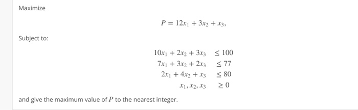 Solved Solve the following maximization problem graphically. | Chegg.com