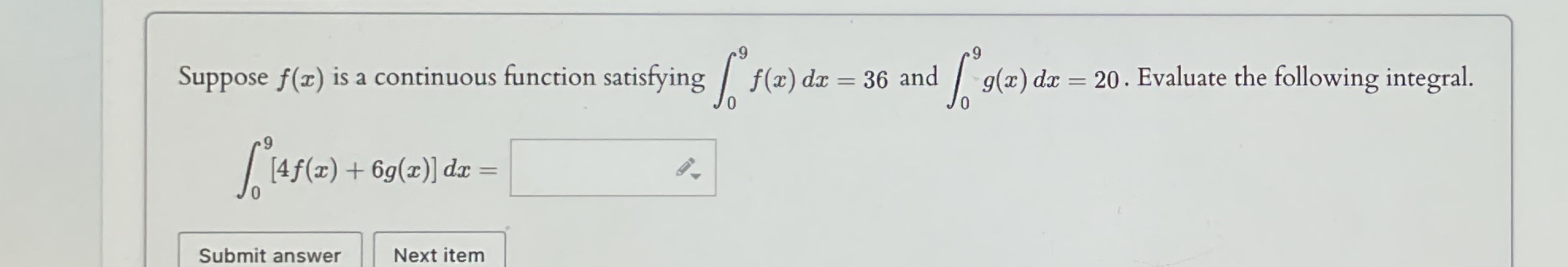 Solved Suppose f(x) ﻿is a continuous function satisfying | Chegg.com