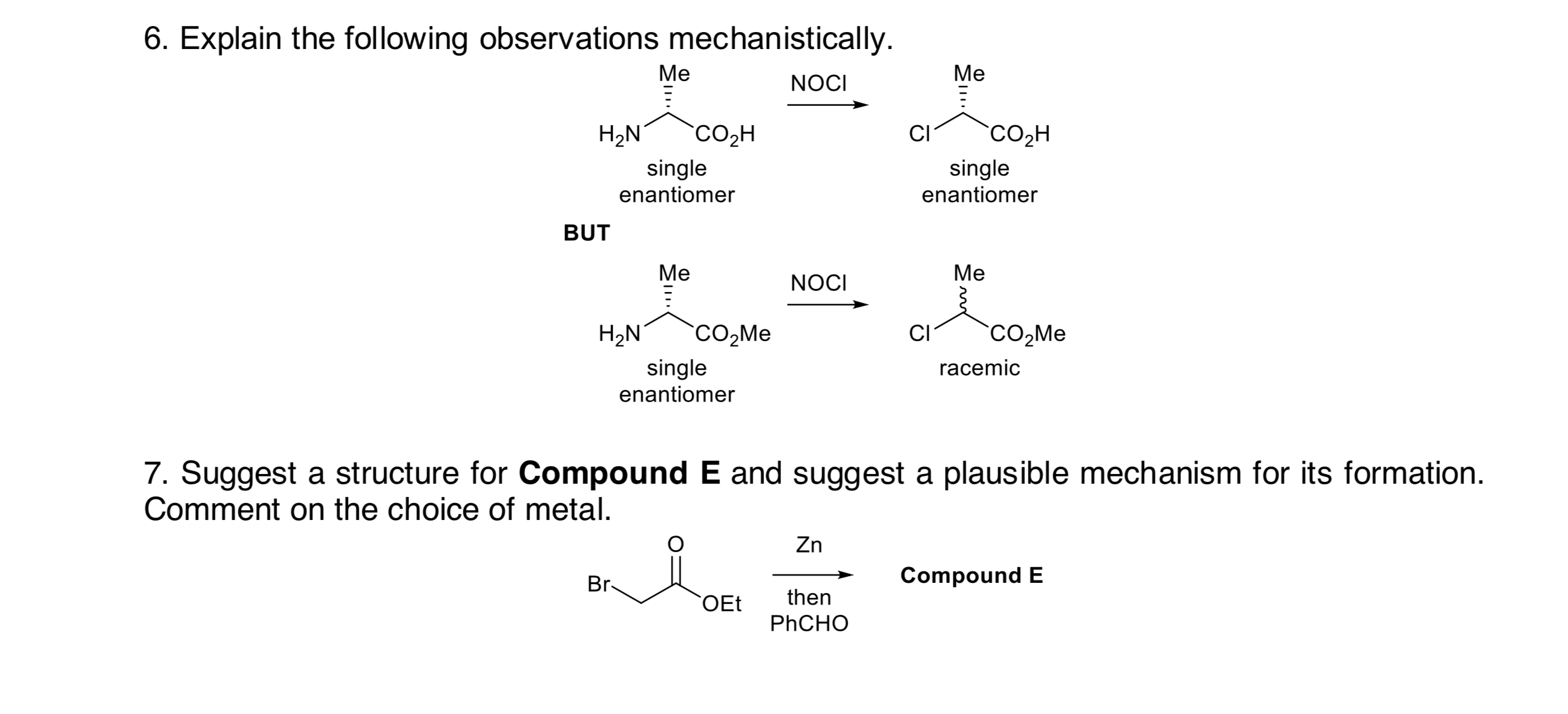 Solved Draw mechanisms 6 ﻿and 7 | Chegg.com