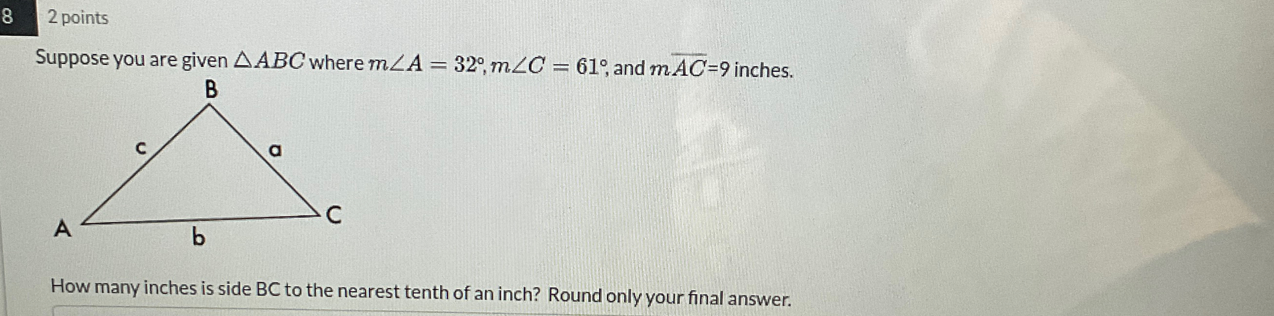 Solved 82 ﻿pointsSuppose you are given ????ABC ﻿where | Chegg.com