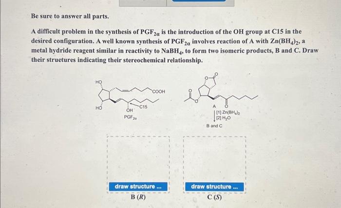 Solved Be sure to answer all parts. A difficult problem in | Chegg.com