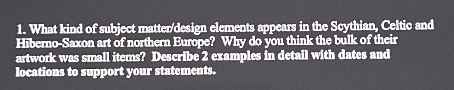 What kind of subject matter/design elements appears | Chegg.com