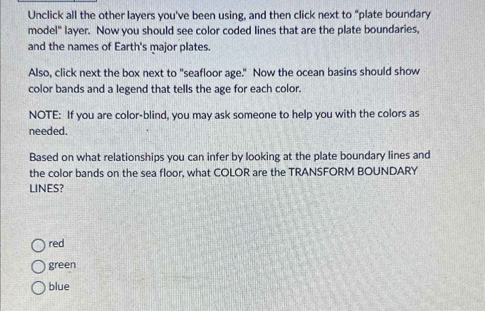 Solved Unclick all the other layers you've been using, and | Chegg.com