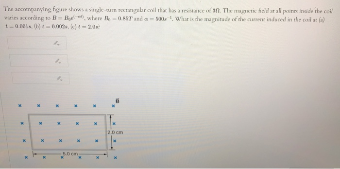 Solved The accompanying figure shows a single-turn | Chegg.com