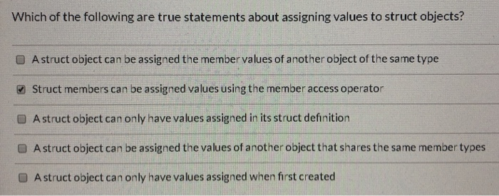 Solved Which of the following are true statements about | Chegg.com