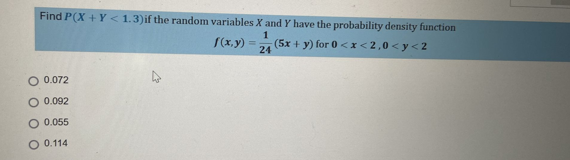 Solved Find P(x+Y