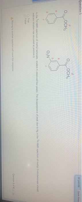 Solved Question 1 10 points Save Anse d d OCH . OCH b ON In | Chegg.com