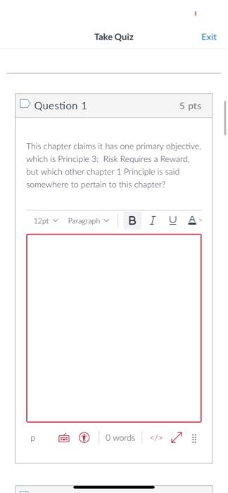 Solved This chapter claims it has one primary objective, | Chegg.com