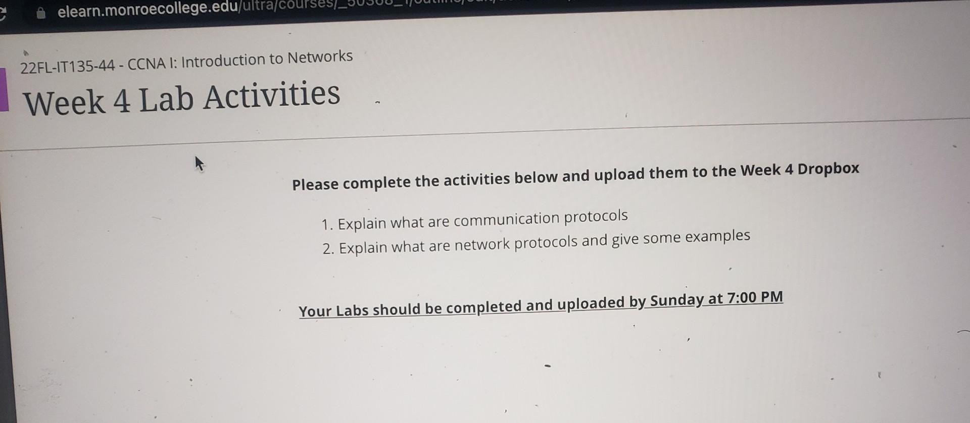 Solved Please complete the activities below and upload them | Chegg.com