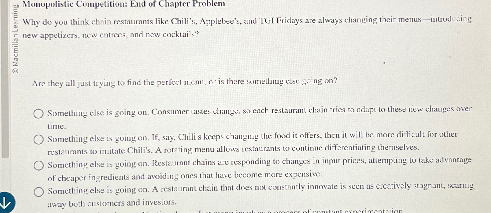 Solved an Monopolistic Competition: End of Chapter | Chegg.com