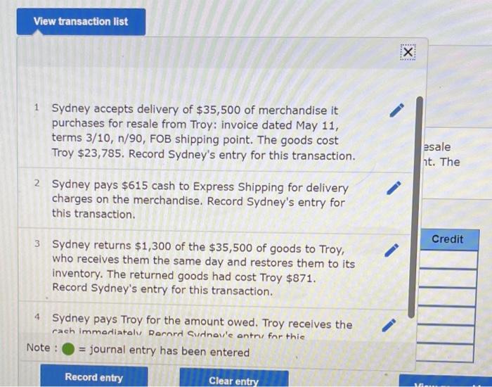 Solved Sydney Retailing (buyer) and Troy Wholesalers | Chegg.com