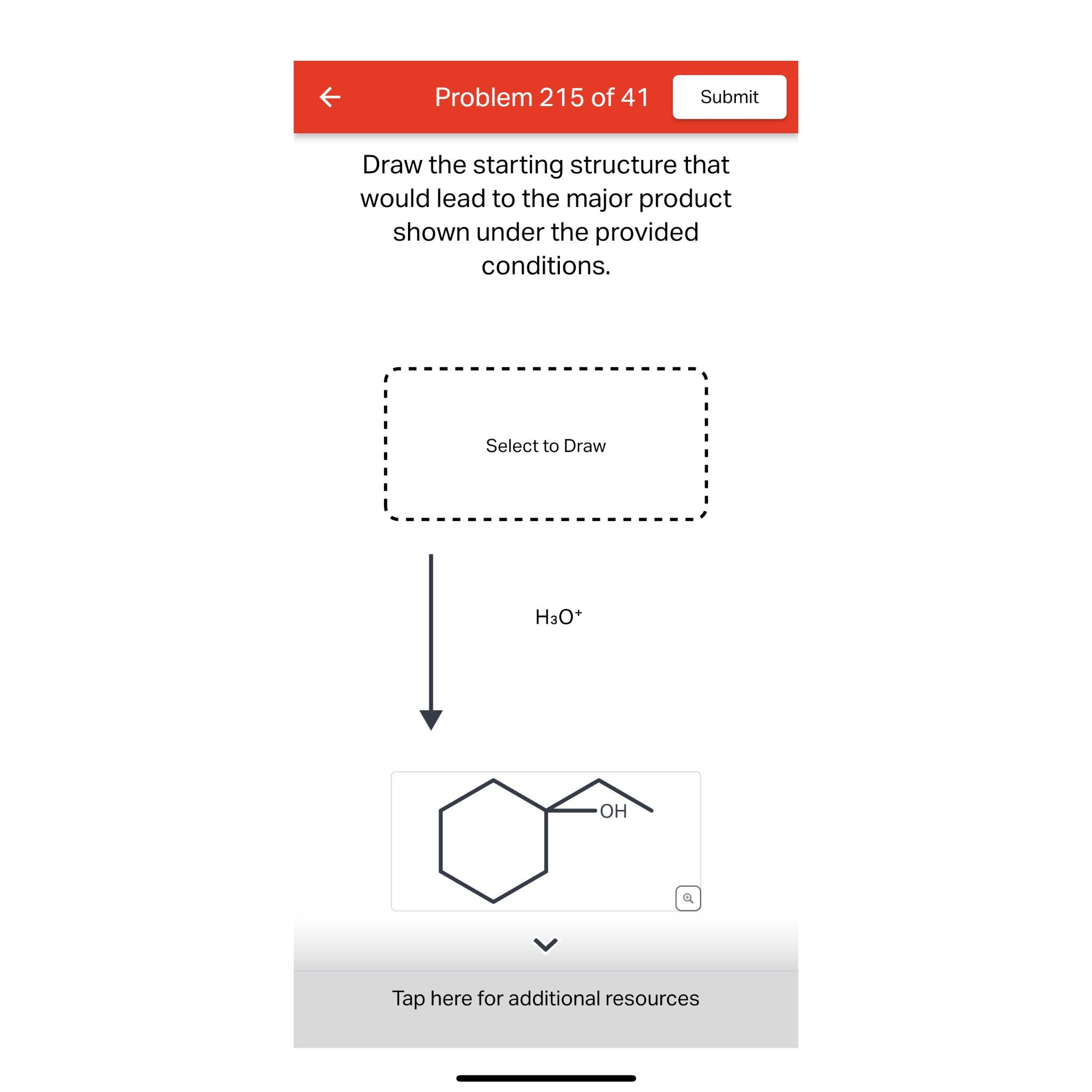 Solved Problem 215 ﻿of 41Draw the starting structure that | Chegg.com