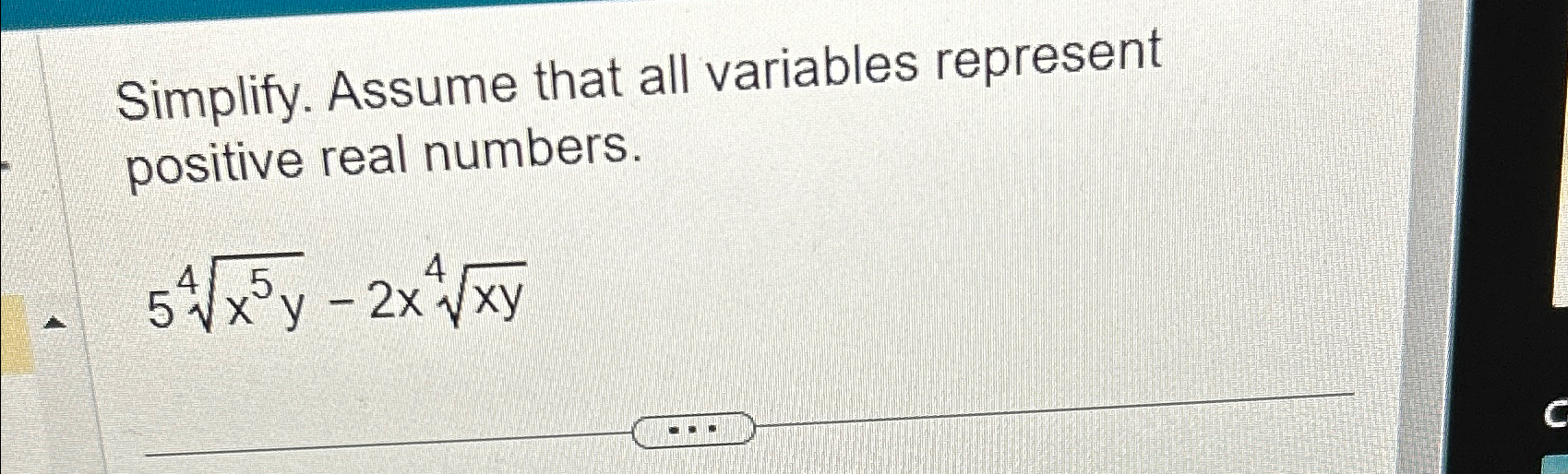 Solved Simplify. Assume that all variables represent | Chegg.com
