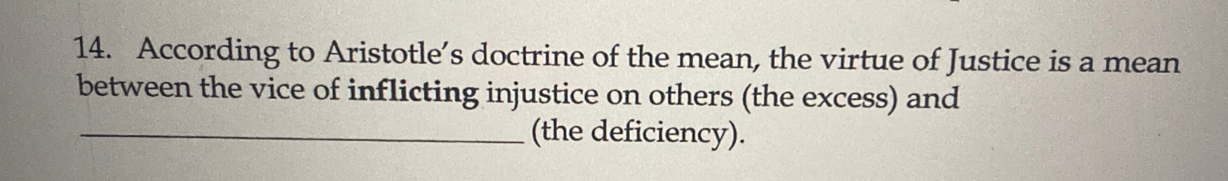 Solved According to Aristotle's doctrine of the mean, the | Chegg.com