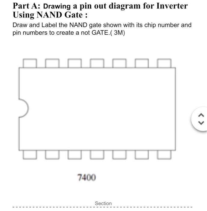 Solved Part A: Drawing a pin out diagram for Inverter Using | Chegg.com