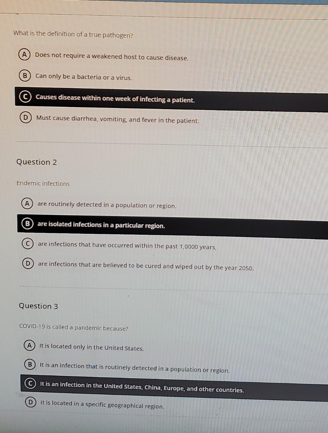 Solved What is the definition of a true pathogen? А Does not | Chegg.com