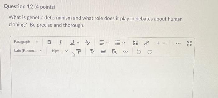 Solved What is genetic determinism and what role does it | Chegg.com