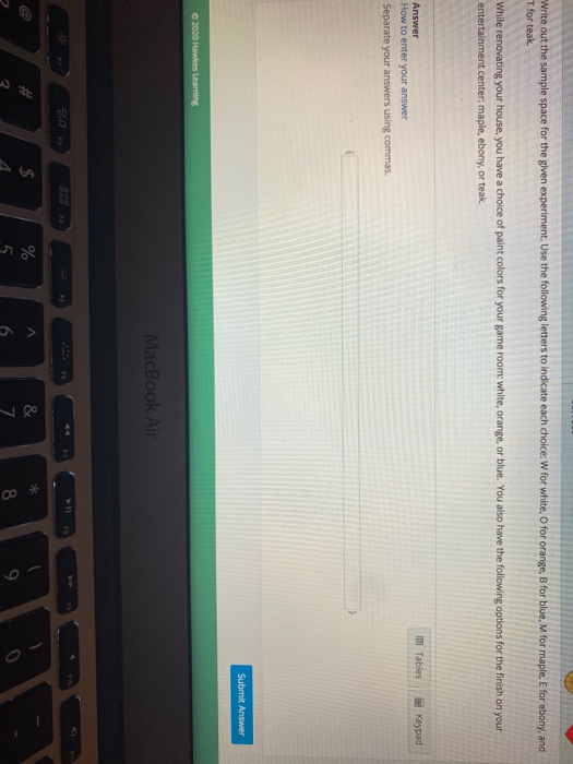 Solved Write out the sample space for the given experiment. | Chegg.com