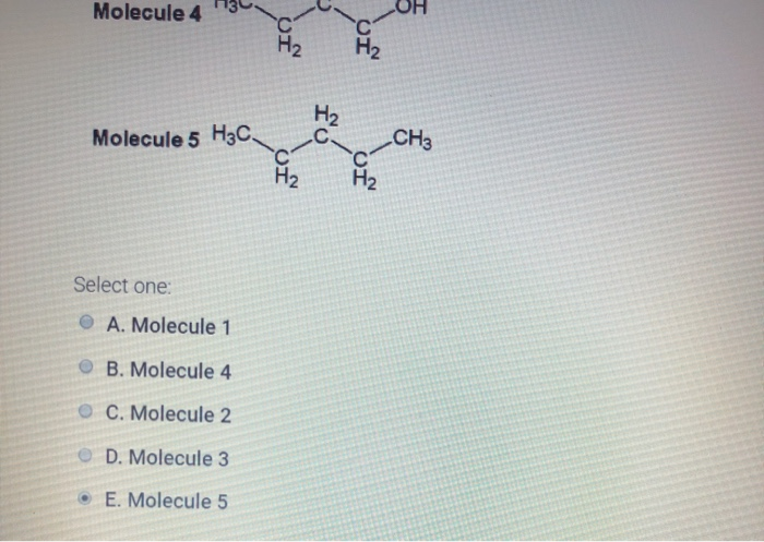 Solved Which molecule has the highest boiling point? | Chegg.com