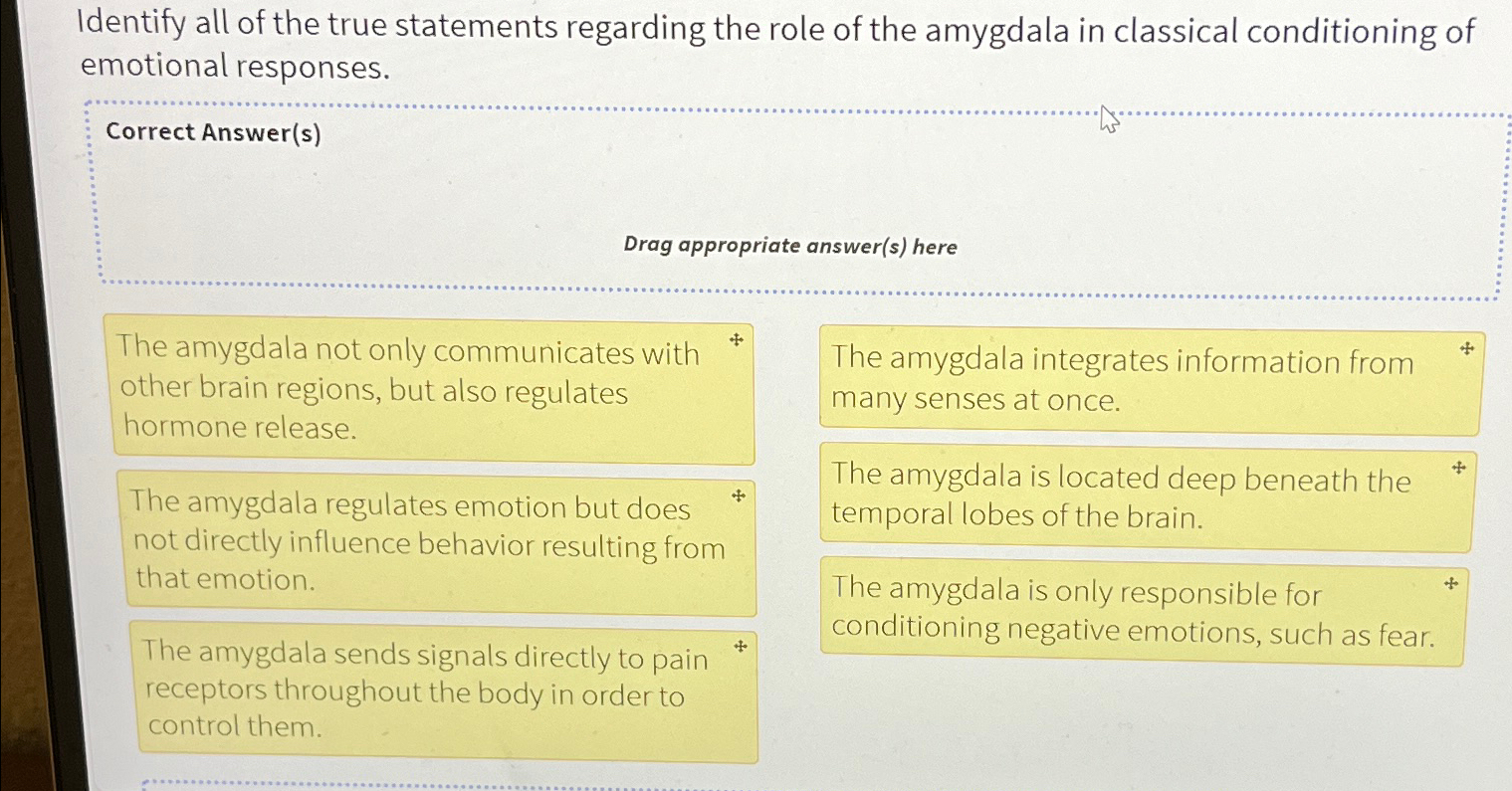 Solved Identify all of the true statements regarding the | Chegg.com