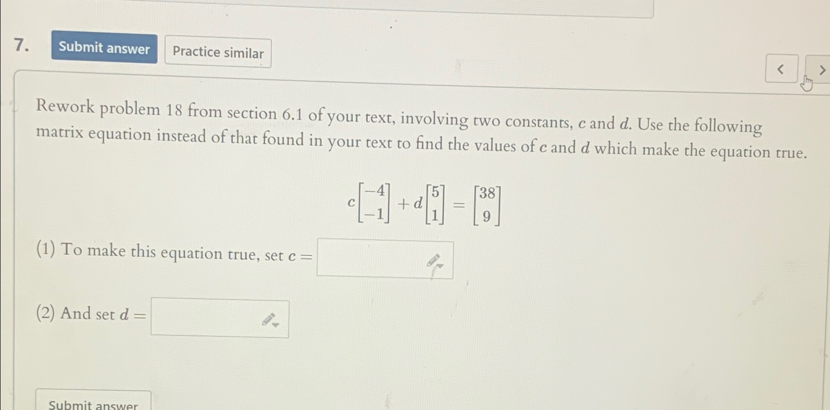 Solved Rework problem 18 ﻿from section 6.1 ﻿of your text, | Chegg.com