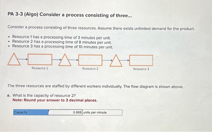 Solved PA 3-3 (Algo) Consider a process consisting of | Chegg.com
