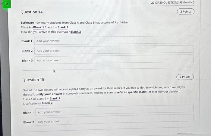 Solved Estimate how many students from Class A and Class B | Chegg.com